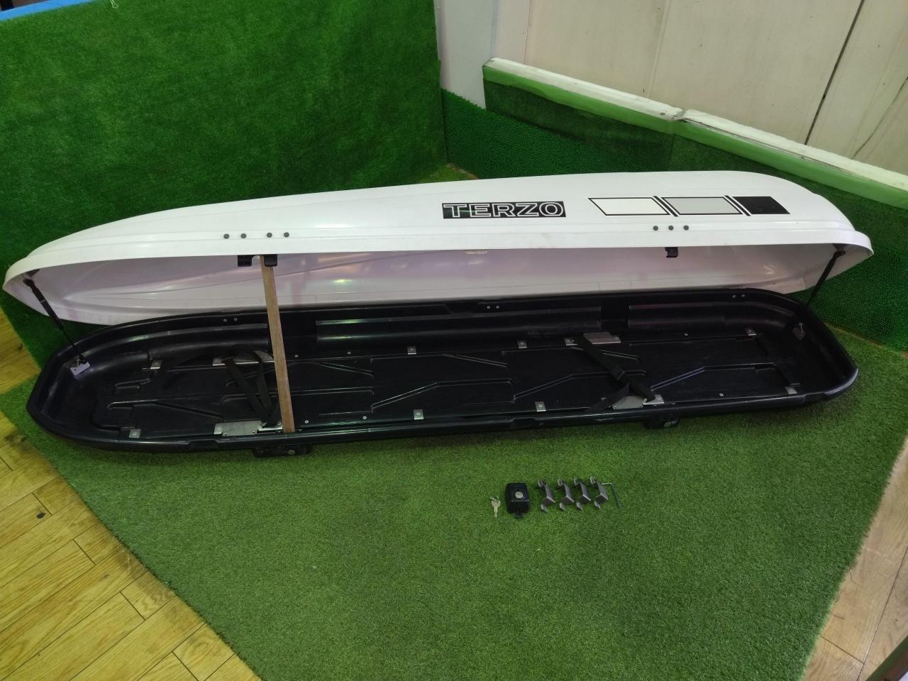 TERZO ルーフボックス(型式不明) ホワイト 2300mmX500mmX370mm位 | カー用品 キャリア ルーフBOXを通販で購入する | 中古カー＆バイク用品の販売ならアップガレージ