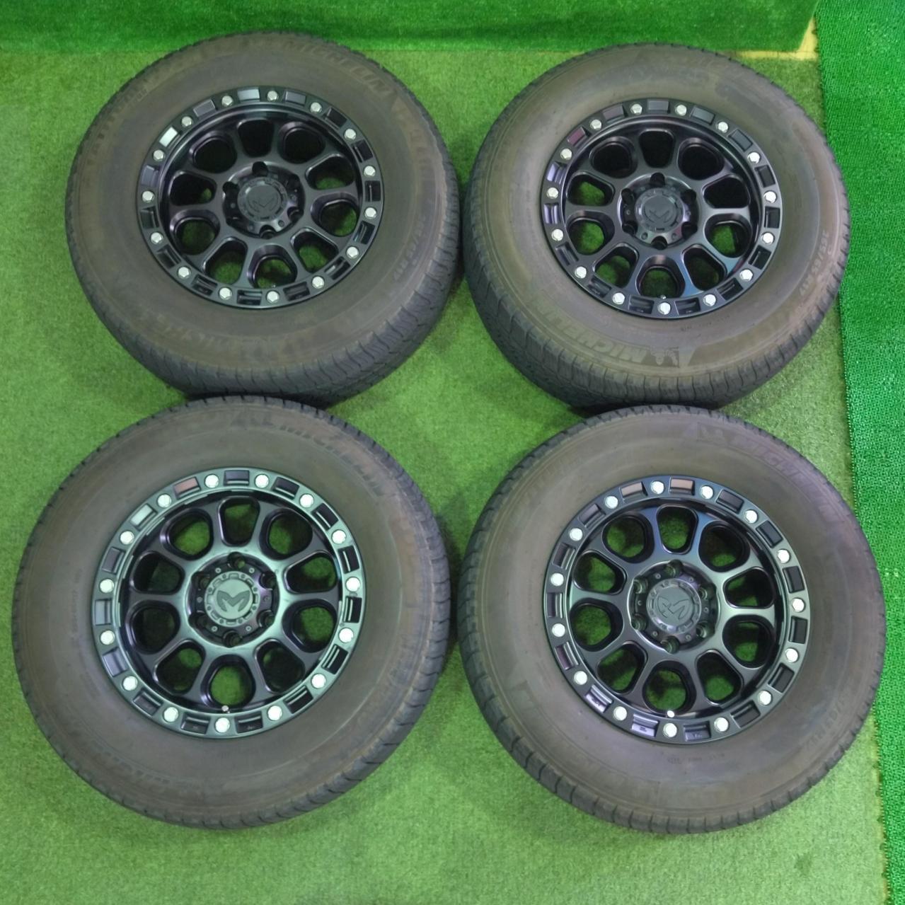 MKW(エムケーダブリュー) M204 10本スポーク マットブラック ロックタイプ+MICHELIN LATITUDE TOUR 2022 ...