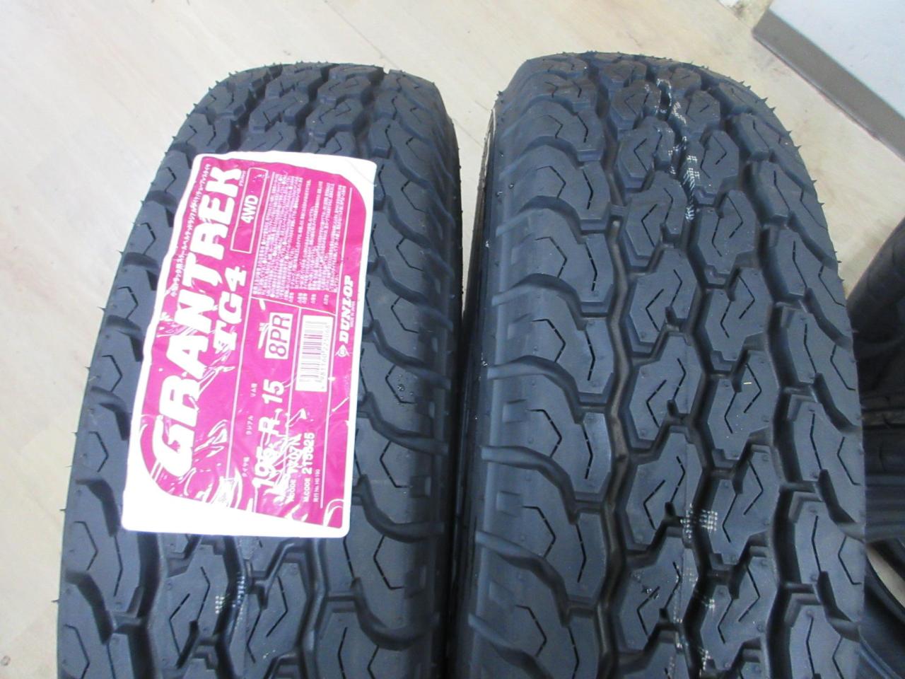 【DUNLOP】 GRANTREK TG4 | カー用品 タイヤ 15インチタイヤを通販で購入する | 中古カー＆バイク用品の販売ならアップガレージ