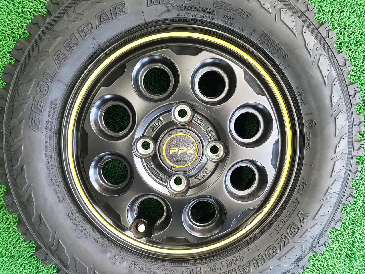 KYOHO PPX MIL8 + YOKOHAMA GEOLANDAR M/T G003 | カー用品 タイヤホイールセット 12インチタイヤホイールセットを通販で購入する | 中古カー ...