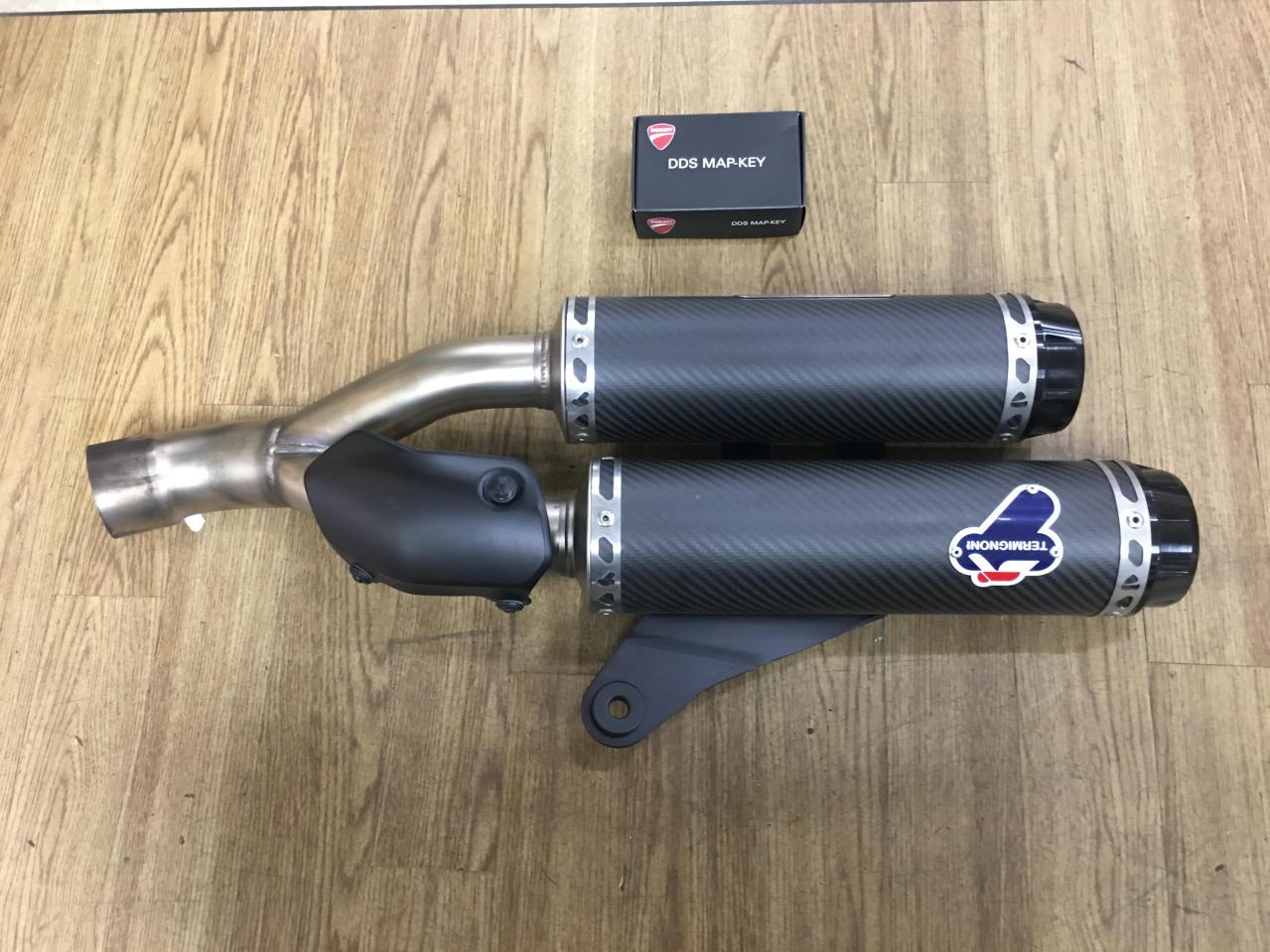 TERMIGNONI+DUCATI スリップオンマフラー+DDS MAP KEY | バイク用品 マフラー スリップオンサイレンサー(二輪)を ...