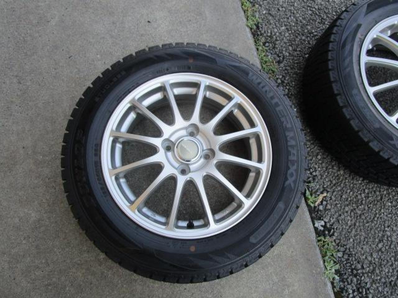 BRIDGESTONE ECO FORME CRS12 + DUNLOP WINTERMAXX WM02 | カー用品 スタッドレスタイヤホイールセット 15インチスタッドレスタイヤホイール ...
