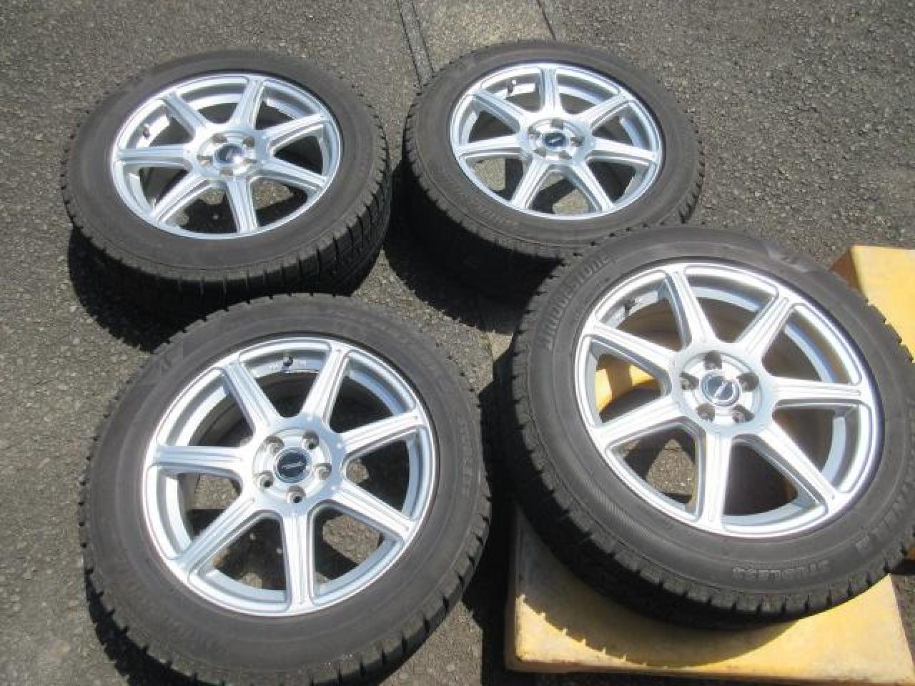 【BRIDGESTONE】TOPRUN 7本スポーク +【BRIDGESTONE】ICE PARTNER 2 225/55R17 | カー用品 スタッドレスタイヤホイールセット 17インチ ...