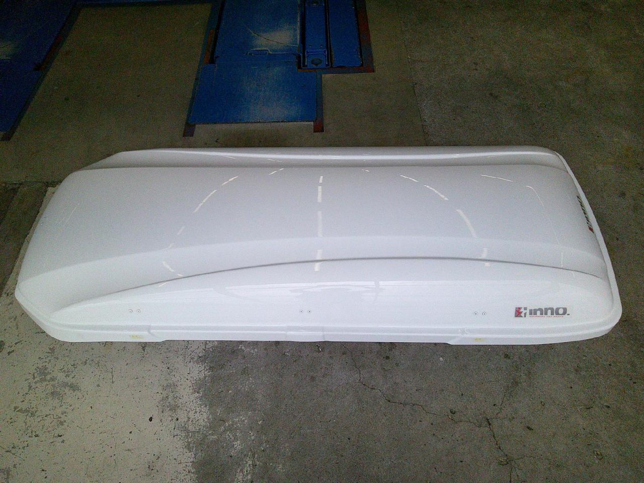 INNO BRQ55 ルーフボックス55 ホワイト | カー用品 キャリア ルーフBOXを通販で購入する | 中古カー＆バイク用品の販売ならアップガレージ