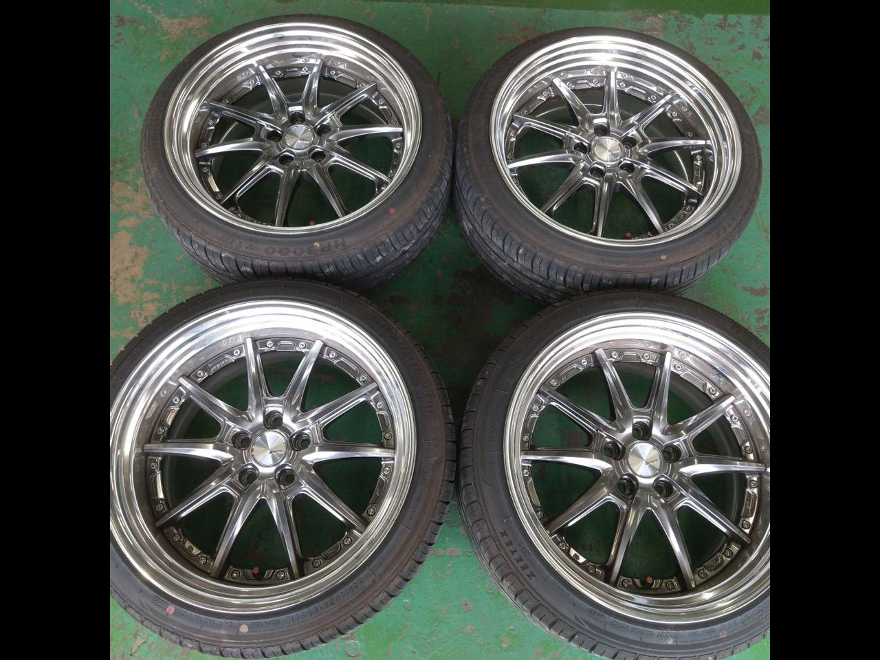 WORK LANVEC LS10 + ZEETEX HP3000vfm 225/40ZR19 + 235/40ZR19 | カー用品 タイヤホイールセット 19インチタイヤホイールセットを通販 ...