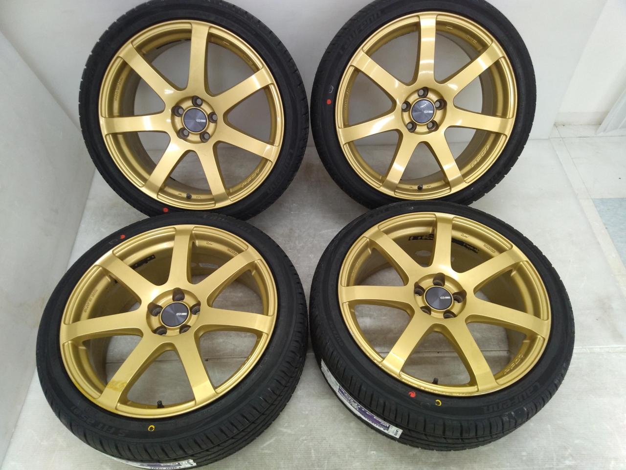 【未使用タイヤ付き】ENKEI(エンケイ)PerformanceLine(パフォーマンスライン) PF07 + ラウフェン Laufenn S ...