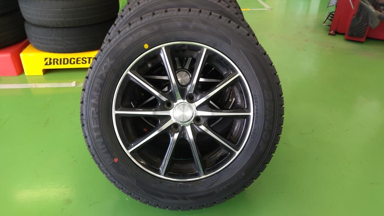☆新品タイヤ☆BRIDGESTONE(ブリヂストン) ECO FORME + DUNLOP(ダンロップ) WINTERMAXX WM02 | カー用品 スタッドレスタイヤホイールセット 15 ...