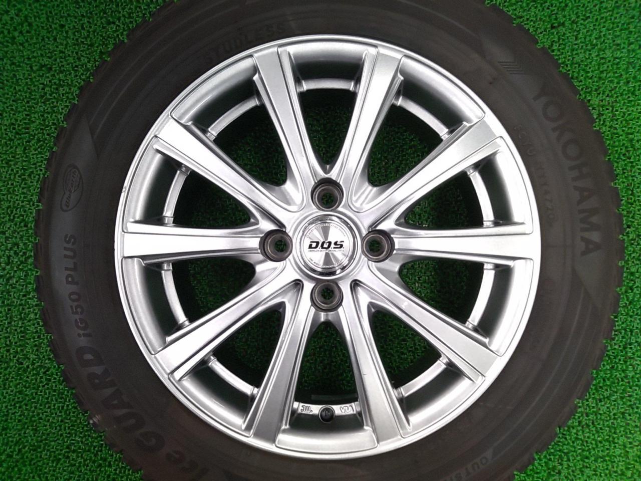 BADX(バドックス) D.O.S. SE-10 + YOKOHAMA iceGUARD iG50 PLUS | カー用品 スタッドレスタイヤホイールセット 15インチスタッドレスタイヤ ...