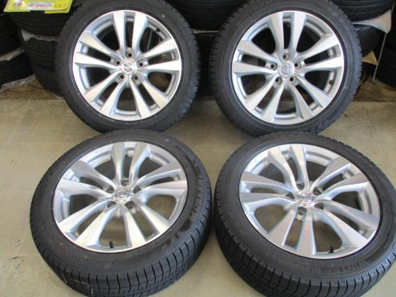 NISSAN Y50 フーガ純正 + DUNLOP WINTERMAXX 03 WM03 | カー用品 スタッドレスタイヤホイールセット 18 ...