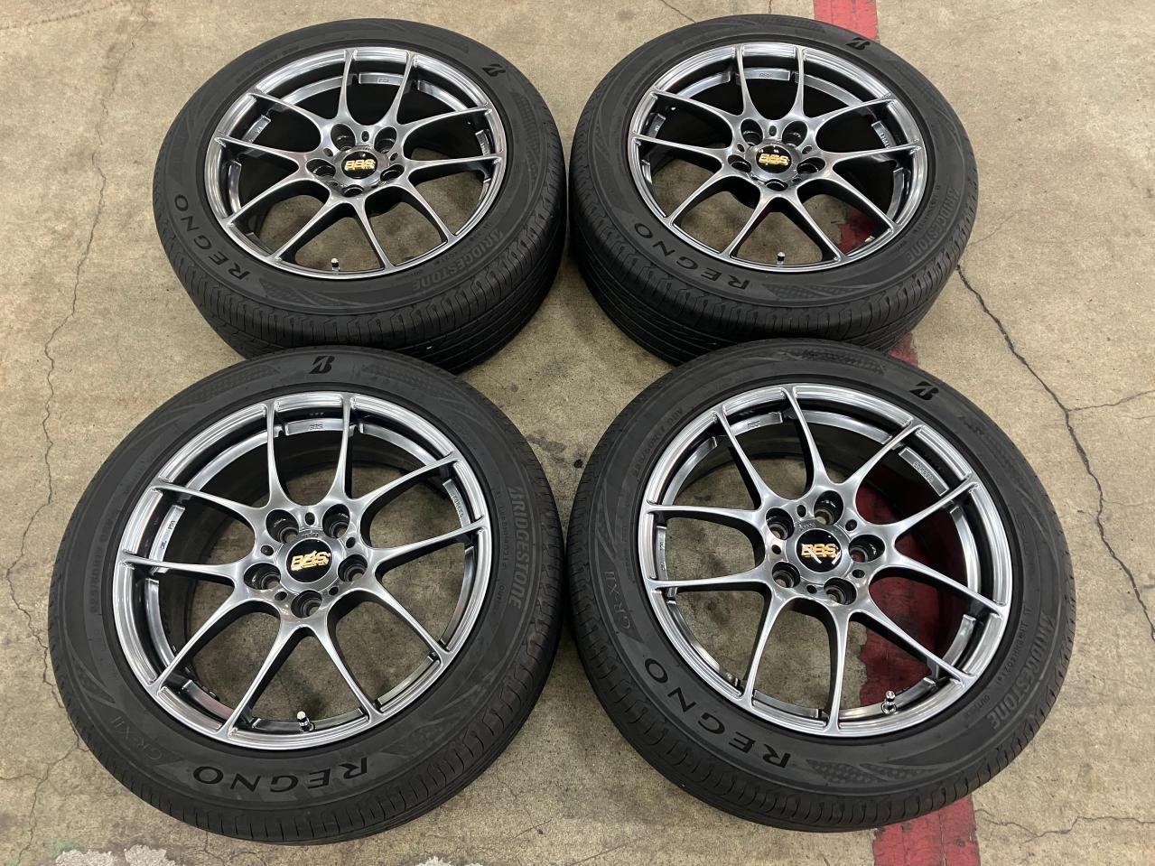 BBS RF + BRIDGESTONE REGNO GR-XⅡ★目立つ傷なし美品!★ | カー用品 タイヤホイールセット 17インチタイヤ ...