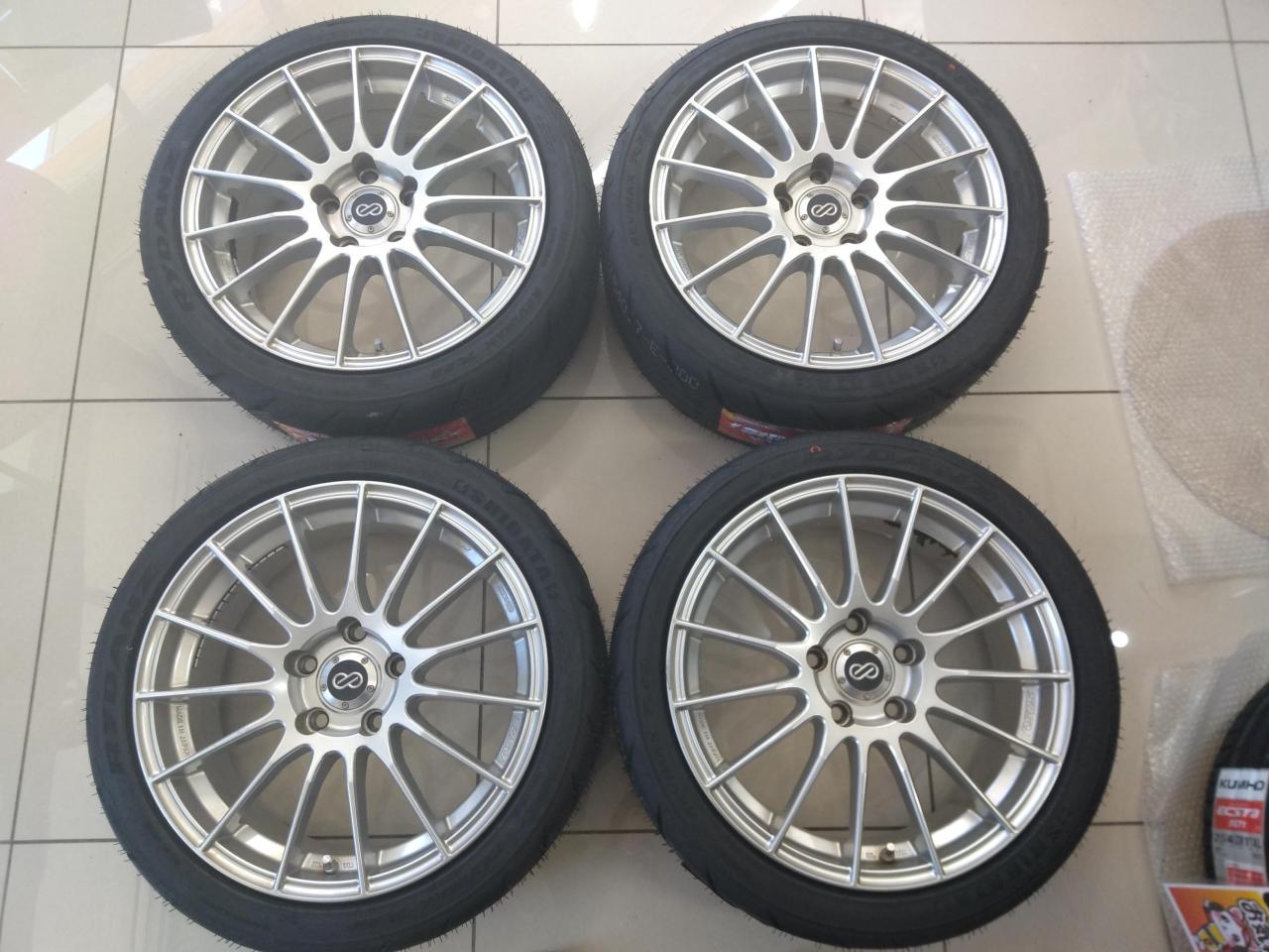 ★軽量スポーツx新品スポーツタイヤセット★ENKEI Racing RS05 + SHIBATIRE R23 300 ★スイフトスポーツ/ZC33・ZC32に!!!★ | カー用品 タイヤ ...