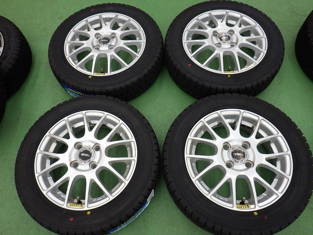 BRIDGESTONE(ブリヂストン) TOP RUN M7 + GOODYEAR(グッドイヤー) ICE NAVI 7 | カー用品 スタッドレスタイヤホイールセット 14インチスタッドレス ...