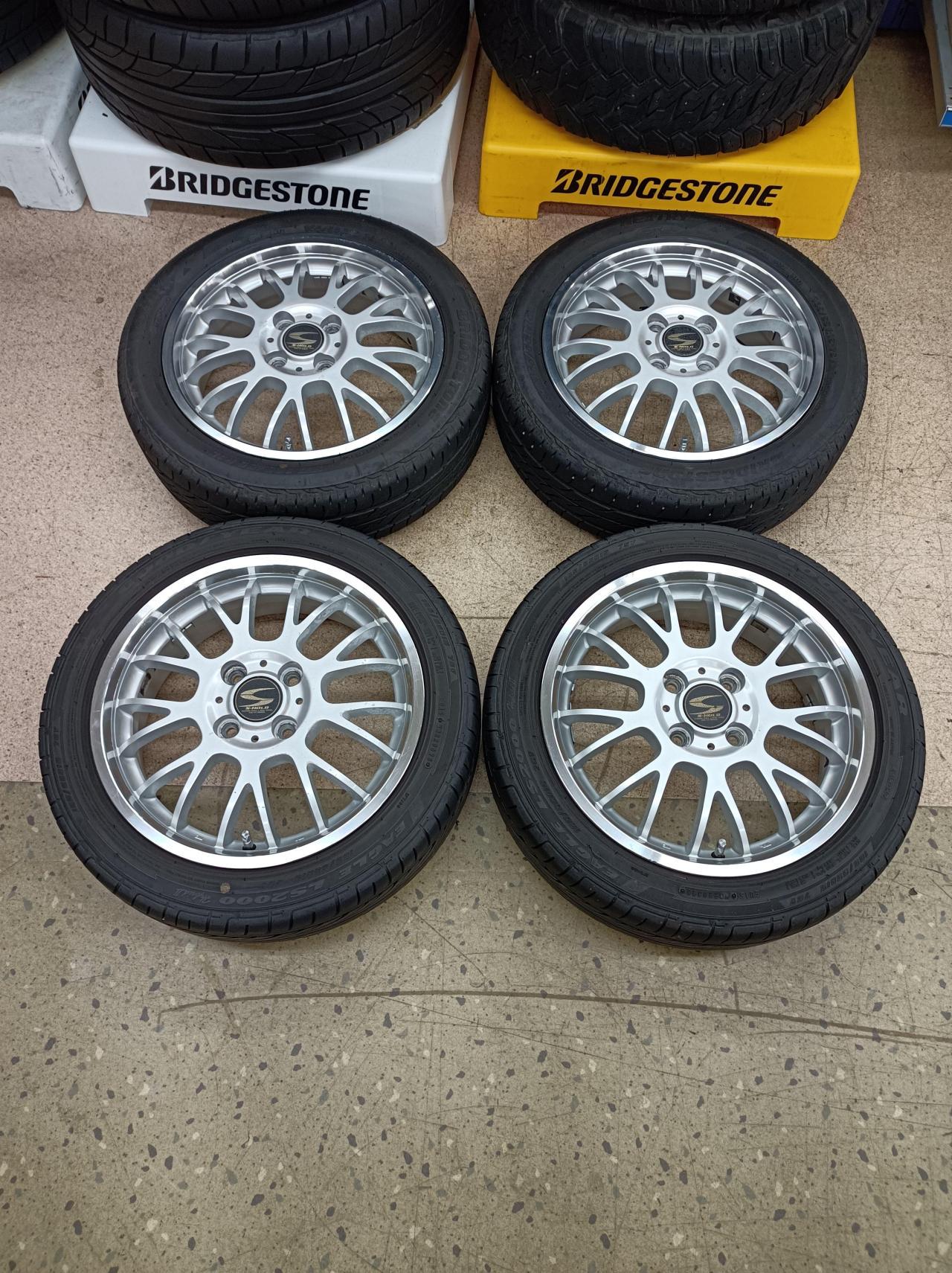 BADX S-HOLD GLANZ+BRIDGESTONE NEXTRY 75V+GOODYEAR EAGLE LS2000 HybridⅡ 75V | カー用品 タイヤホイールセット 15 ...
