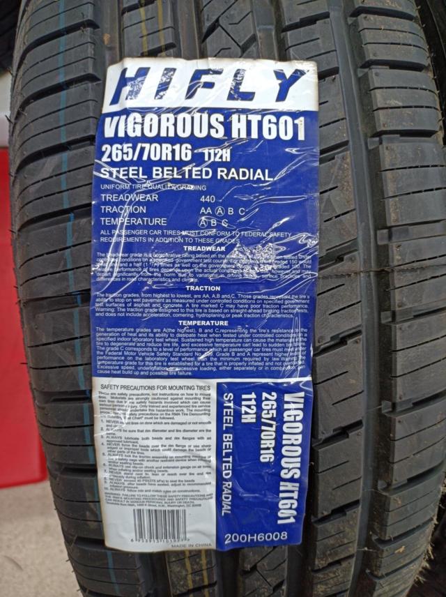 HIFLY VIGOROUS HT601 112H | 新古品 | アップガレージ 松山店 | カー用品 タイヤ 16インチタイヤを通販で購入する | 中古カー＆バイク用品の販売ならアップガレージ