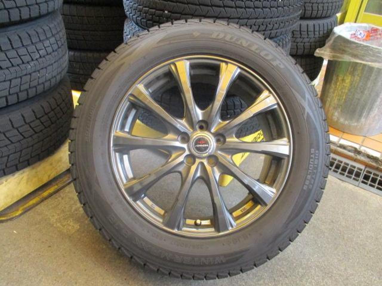 DUNLOP(ダンロップ)AIRNOVA SB10+DUNLOP WINTER MAXX SJ8 | カー用品 スタッドレスタイヤホイールセット 17インチスタッドレスタイヤホイールセットを ...