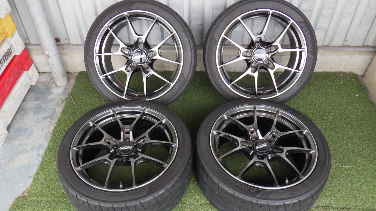 【RAYS(レイズ)】VOLK RACING(ボルク レーシング) G025 HK:シャイニングブラックメタル/リムエッジDC ...