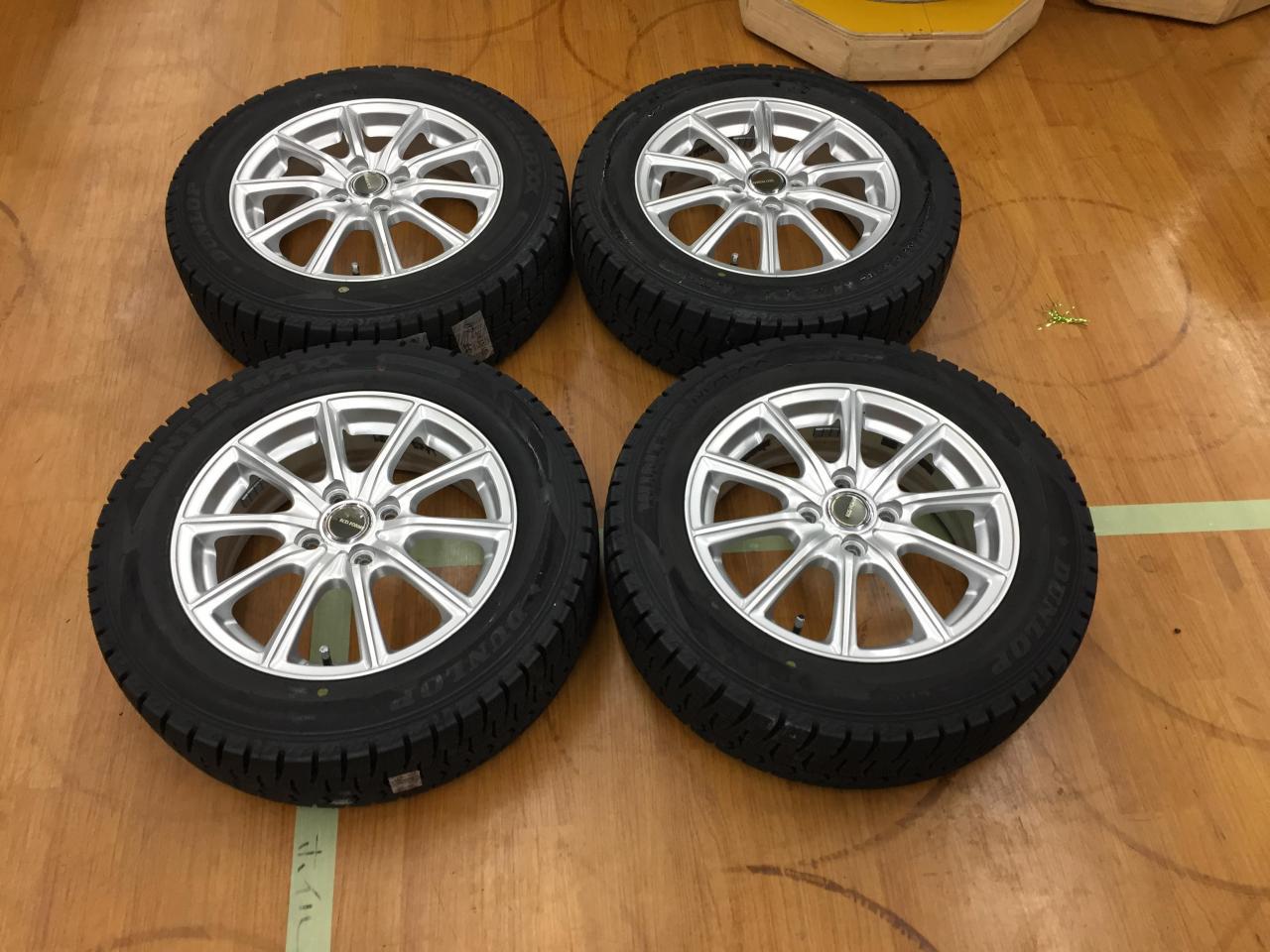 【BRIDGESTONE(ブリヂストン)】ECO FORME(エコフォルム) SE-15 (4HOLE)+DUNLOP WINTERMAX WM02 | カー用品 スタッドレスタイヤホイール ...