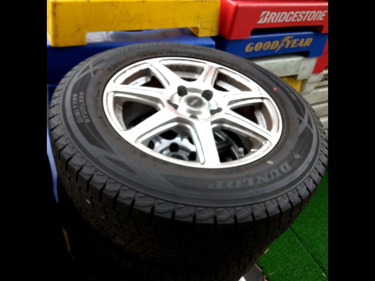 BRIDGESTONE(ブリヂストン) TOPRUN R7A + DUNLOP(ダンロップ) WINTERMAXX SJ8 4本セット | カー用品 スタッドレスタイヤホイールセット 16 ...