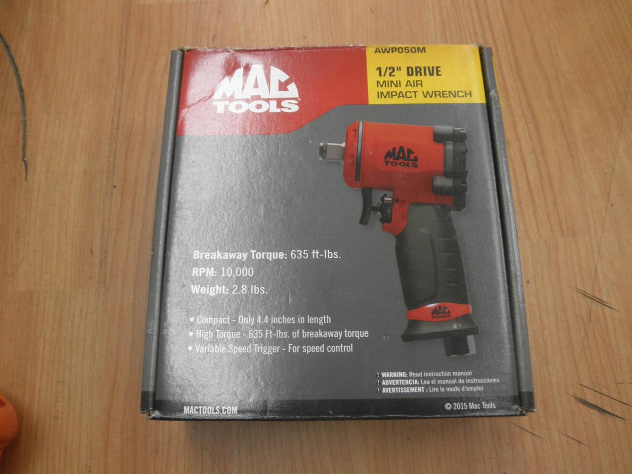 【MAC TOOLS】AWP050M 1/2 エアーインパクト | カー用品 メンテナンス 工具を通販で購入する | 中古カー＆バイク用品の販売ならアップガレージ