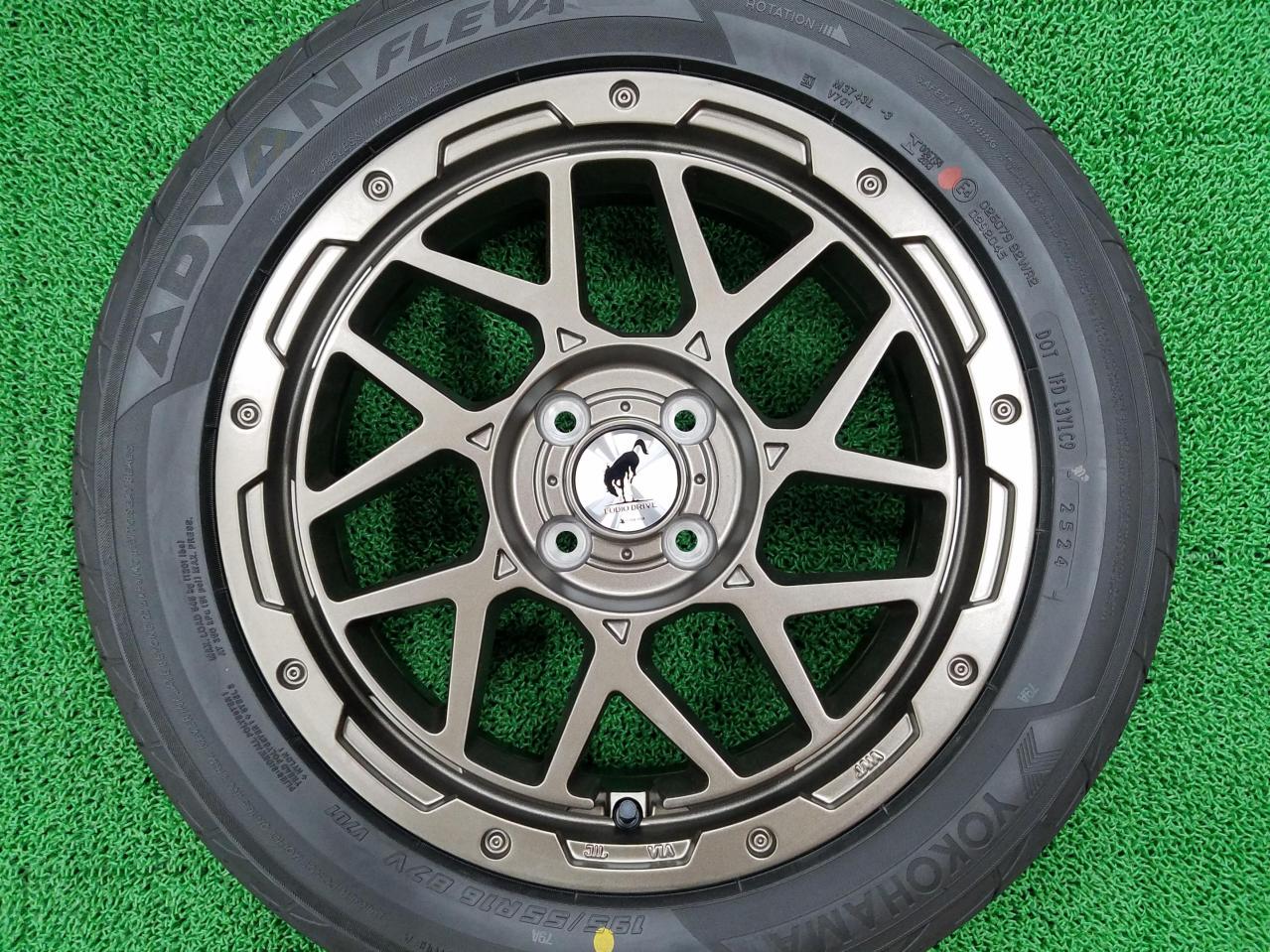 SUPERSTAR LODIO DRIVE 7M MONO + YOKOHAMA ADVAN FLEVA | カー用品 タイヤホイールセット ...
