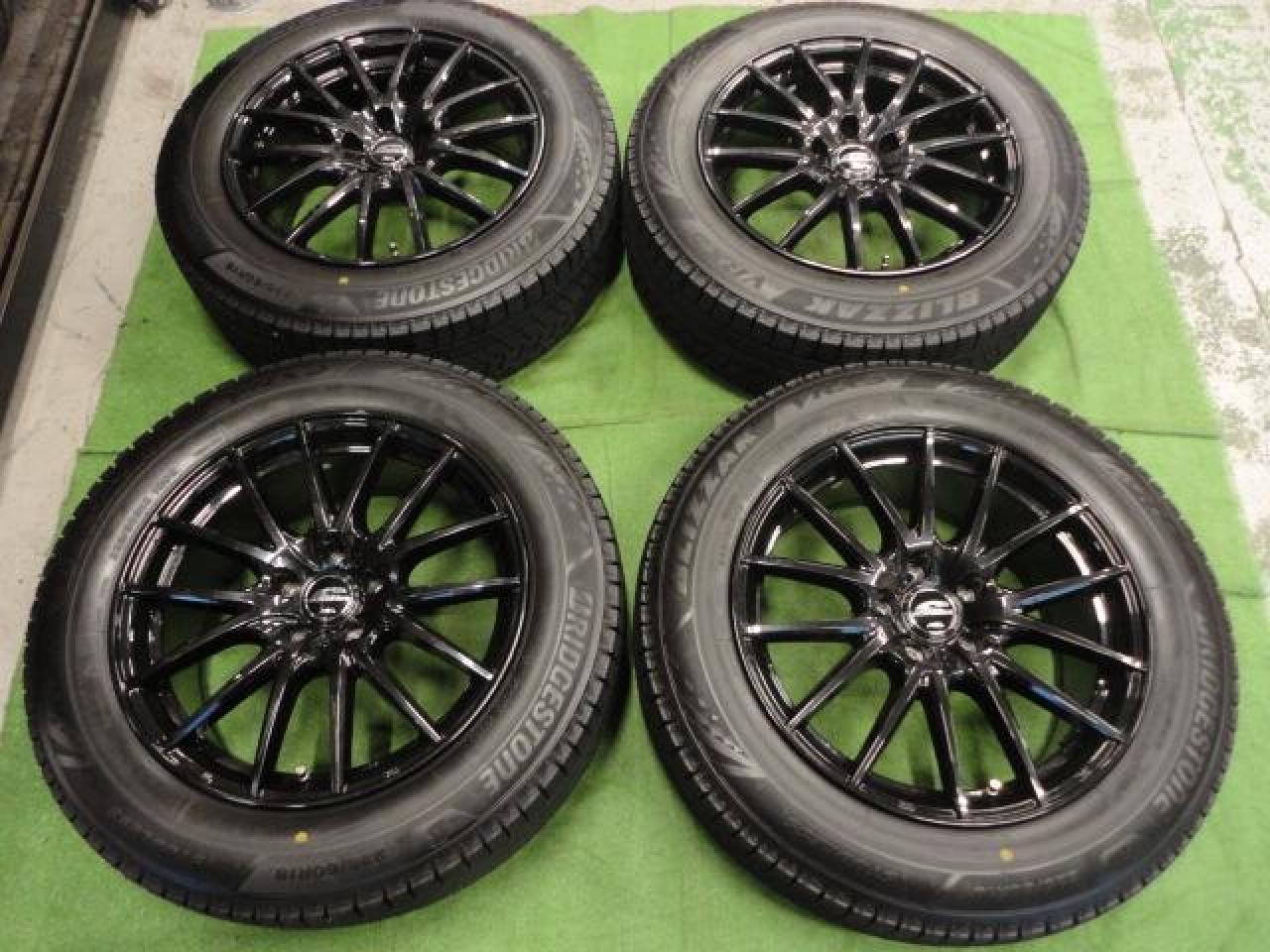 A-TECH(エーテック) MID AQ27 + BRIDGESTONE(ブリヂストン) BLIZZAK VRX3 225/60R18 ...