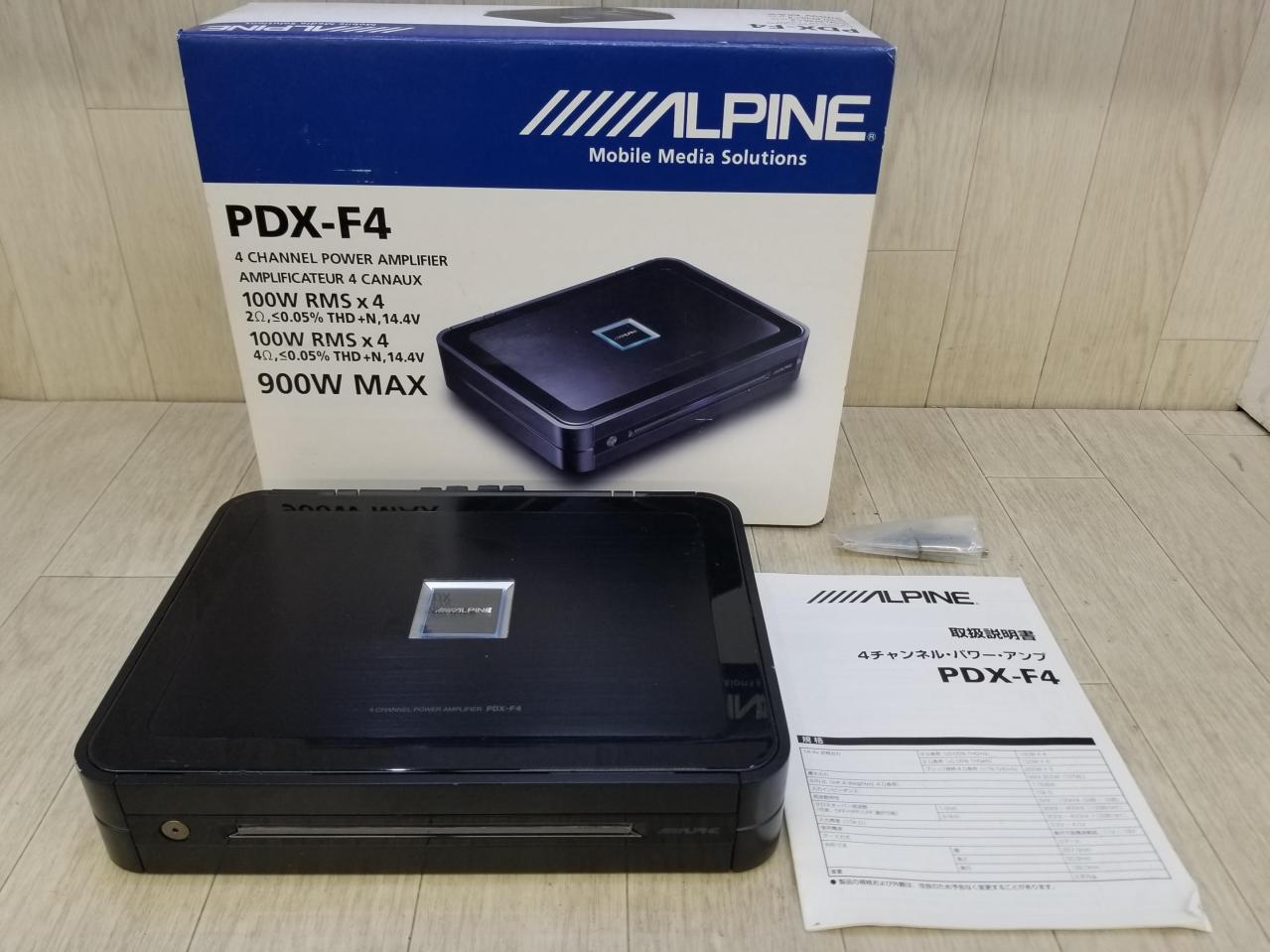 【ALPINE】PDX-F4 | カー用品 アンプを通販で購入する | 中古カー＆バイク用品の販売ならアップガレージ