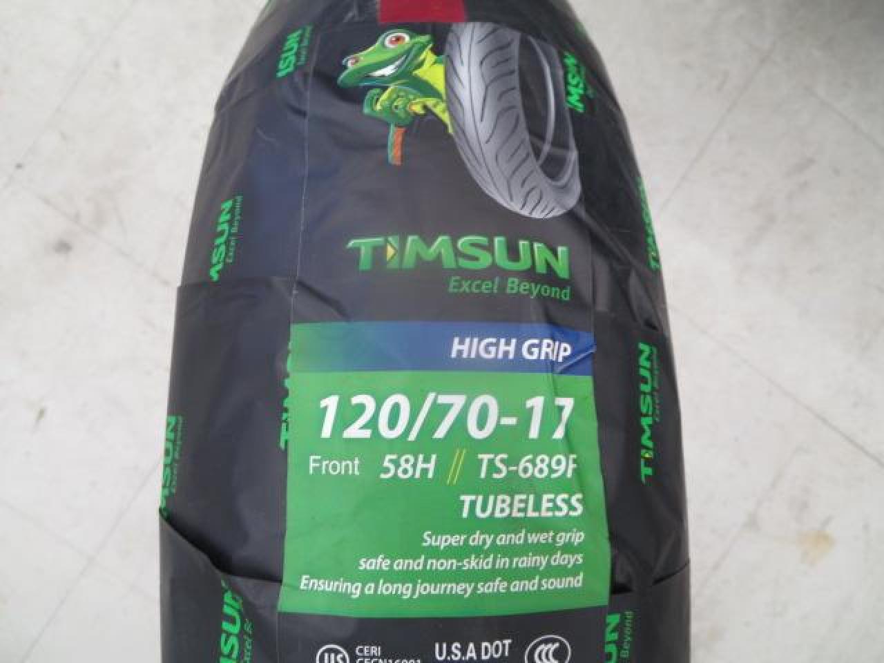 【TIMSUN】120/70-17 TS-689F | バイク用品 ホイール・タイヤ タイヤ(二輪)を通販で購入する | 中古カー＆バイク用品の販売ならアップガレージ