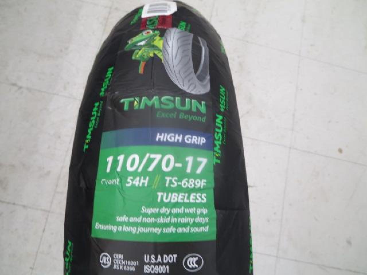 【TIMSUN】110/70-17 TS-689F | バイク用品 ホイール・タイヤ タイヤ(二輪)を通販で購入する | 中古カー＆バイク用品の販売ならアップガレージ