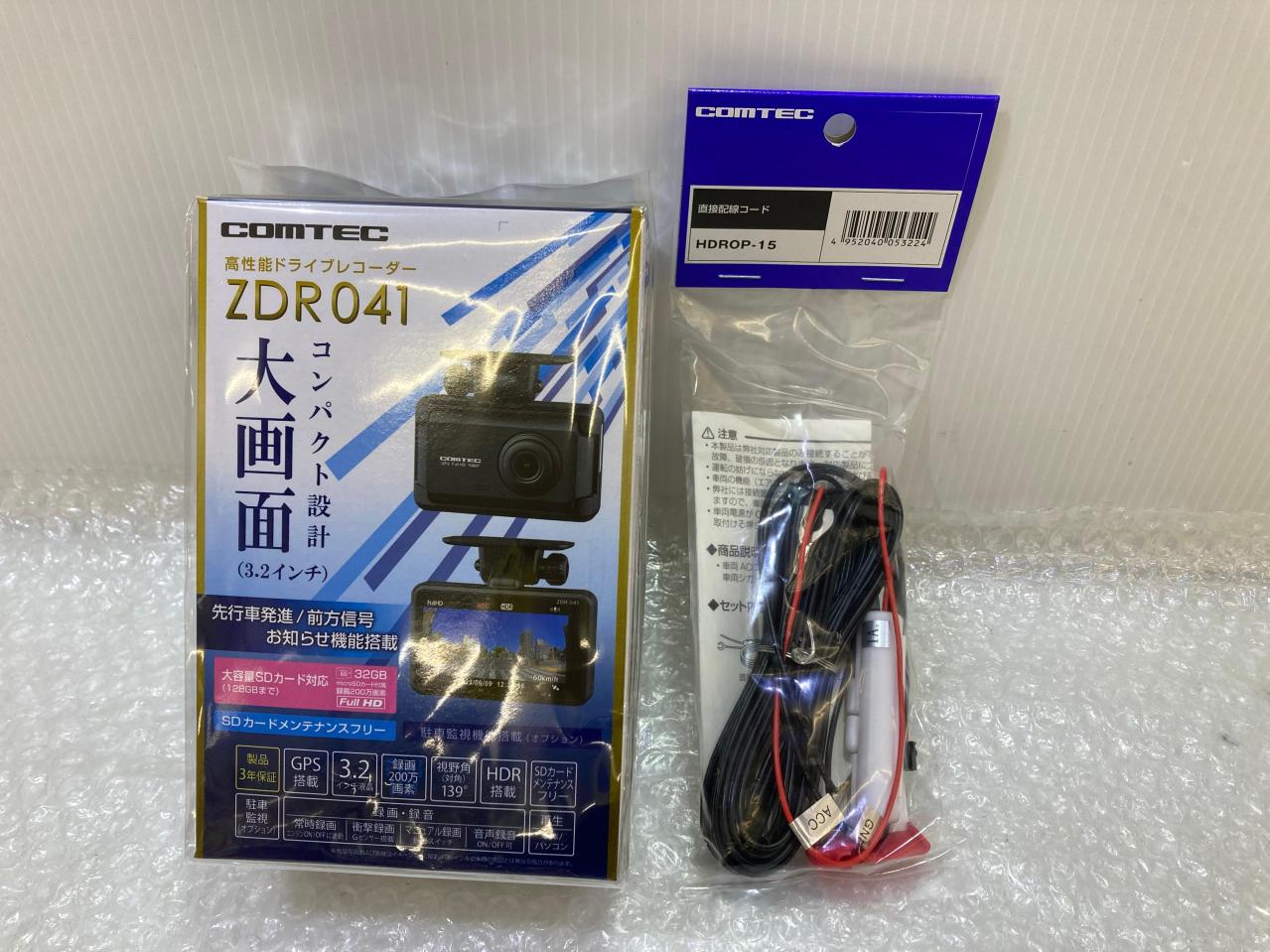 COMTEC ZDR041/HDROP-15 3.2型高性能ドライブレコーダー/直接配線コード | カー用品 カーAVアクセサリー ドライブレコーダーを通販で購入する | 中古カー＆バイク用品 ...
