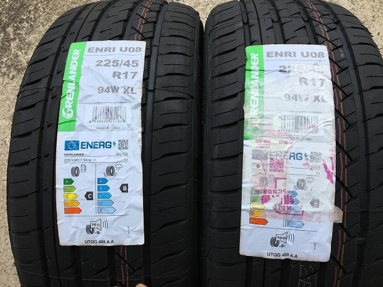 GRENLANDER ENRI U08 新品未使用X2本 | カー用品 タイヤ 17インチタイヤを通販で購入する | 中古カー＆バイク用品の販売ならアップガレージ