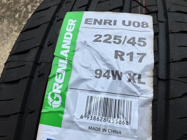 GRENLANDER ENRI U08 新品未使用X2本 | 新古品 | アップガレージ 富山魚津店 | カー用品 タイヤ 17インチタイヤを通販で購入する | 中古カー＆バイク用品の販売なら ...