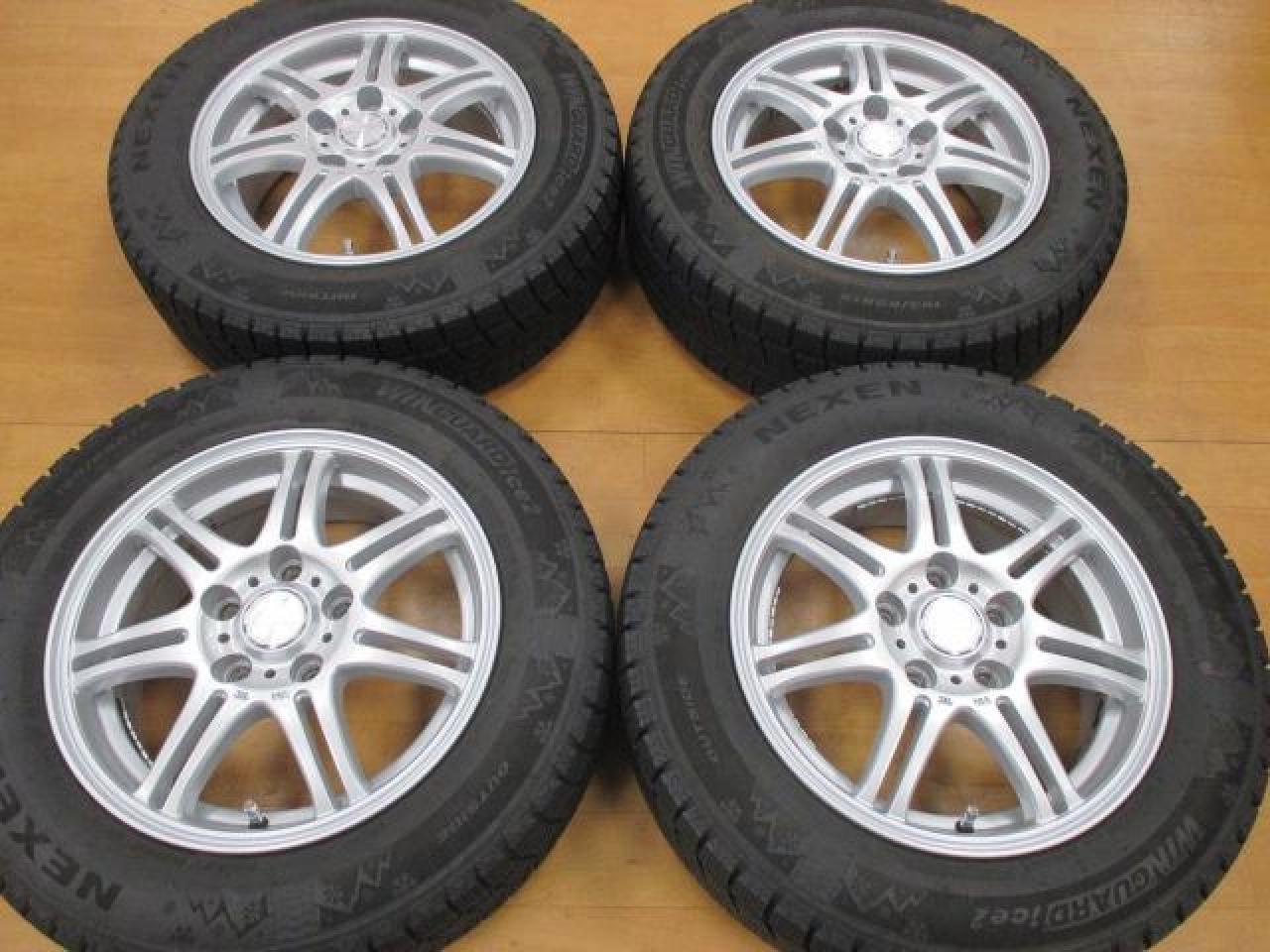 MLJ(エムエルジェイ) Flo-Tech(フローテック) + NEXEN WINGUARD ice2(2023年製造) ★バランス調整済み★ | カー用品 スタッドレスタイヤホイールセット ...