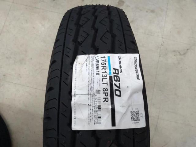 BRIDGESUTONE DURAVIS R670 4本セット | カー用品 タイヤ 13インチタイヤを通販で購入する | 中古カー＆バイク用 ...