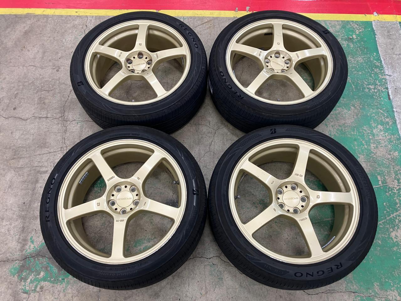 BRIDGESTONE Prodrive GC-05F + BRIDGESTONE REGNO GR-XⅡ | カー用品 タイヤホイールセット ...
