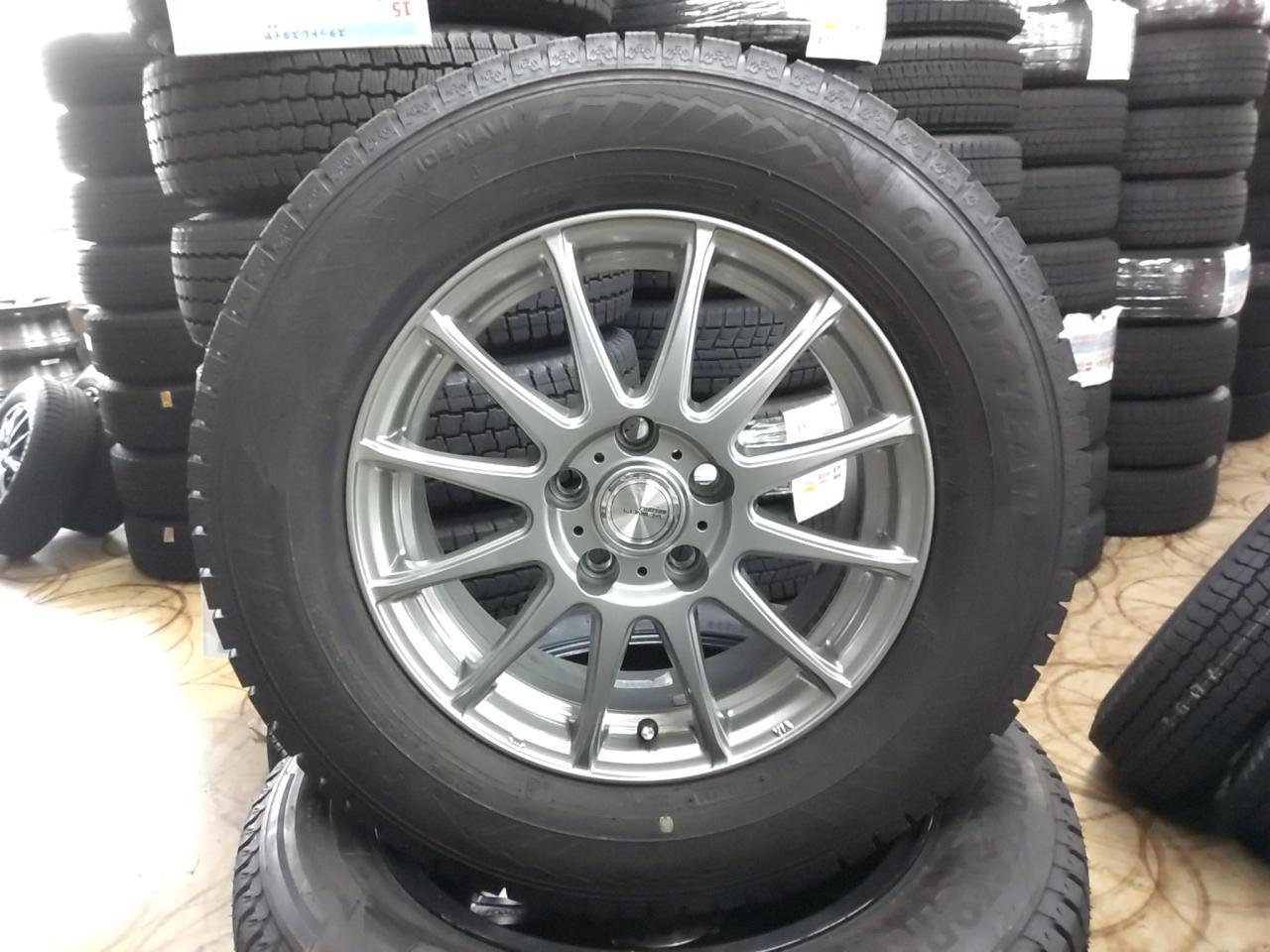 weds ravrion LUMIERE + GOODYEAR ICENAVI8 | カー用品 スタッドレスタイヤホイールセット 16インチ ...