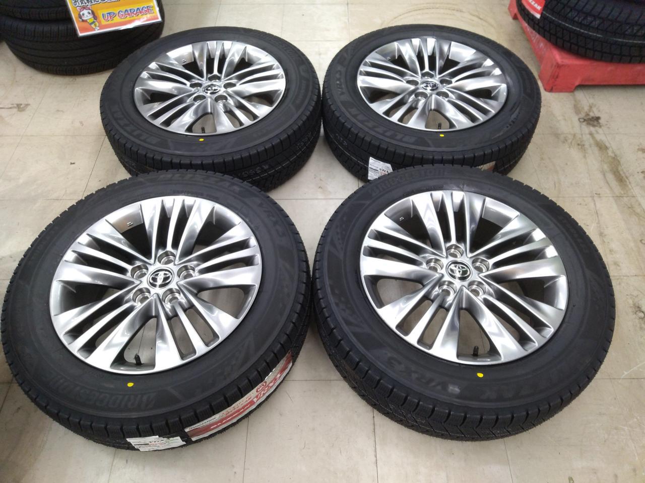 TOYOTA 40系アルファードZグレード純正ホイール + BRIDGESTONE BLIZZAK VRX3 | カー用品 スタッドレスタイヤホイールセット 18インチスタッドレスタイヤ ...