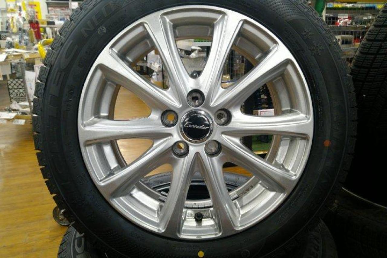 HOT STUFF Exceeder E02 + KENDA ICETEC NEO KR36 ★新品タイヤ付き!★ | カー用品 スタッドレスタイヤホイールセット 15インチスタッドレスタイヤ ...