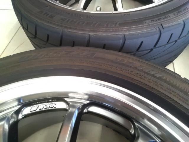 WORK EMOTION 11R + DUNLOP DIREZZA DZ101【フィット!ヴィッツ!インサイト等に!是非試着を♪】 | 中古品 ...