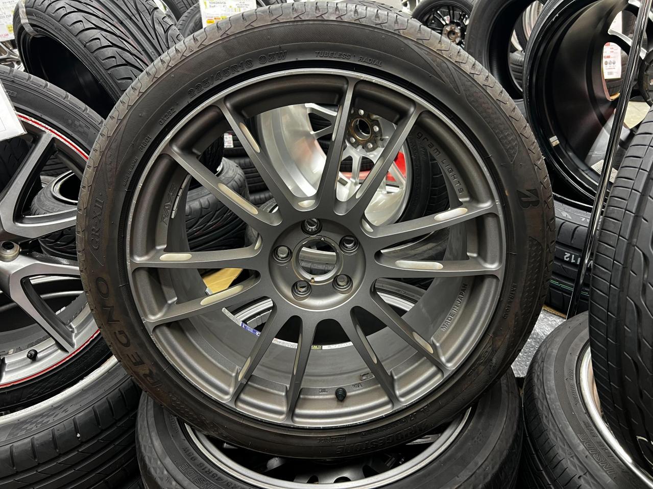 RAYS(レイズ) GRAM LIGHTS(グラムライツ) 57Xtreme + BRIDGESTONE(ブリヂストン) REGNO GR-XⅡ | カー用品 タイヤホイールセット 18インチ ...