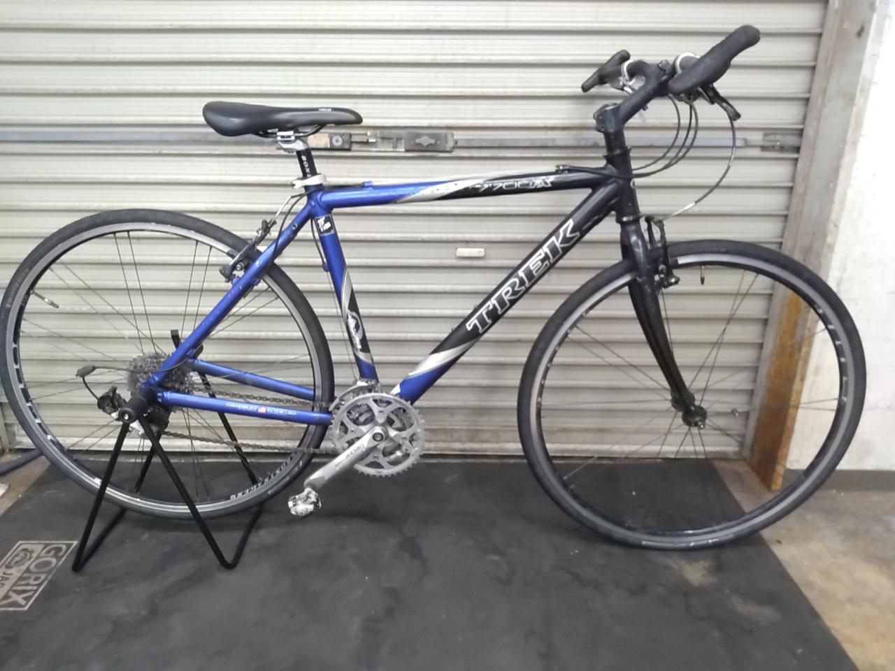 【わけあり現状販売】TREK ALPHA SL 7700FX 700C 3×9Sクロスバイク ブラック×ブルー ※状態良くない為現状販売(未 ...