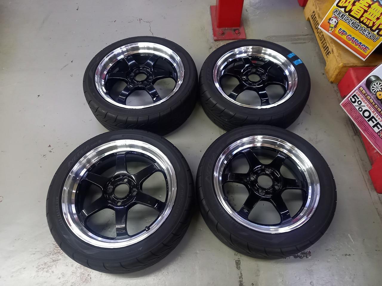 1RAYS VOLK RACING TE37 KCR+YOKOHAMA ADVAN NEOVA | カー用品 タイヤホイールセット 15インチ ...