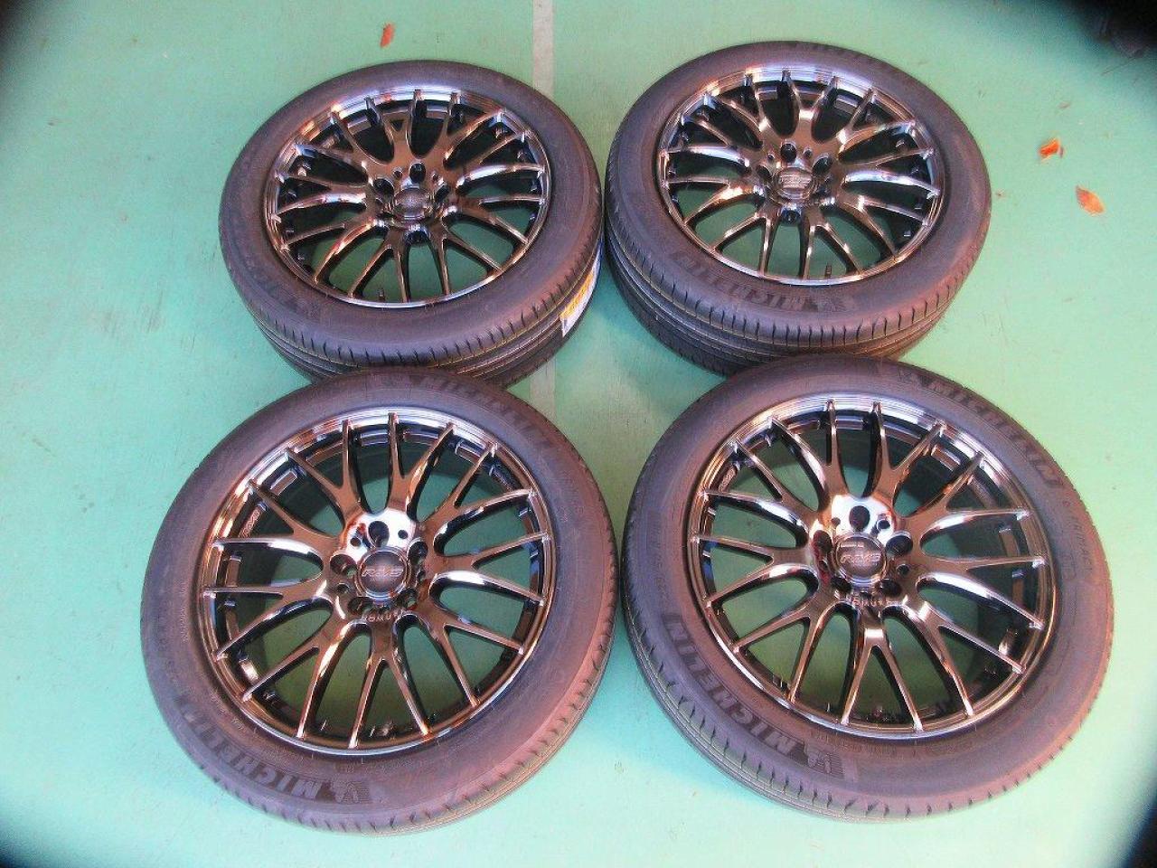 【RAYS(レイズ)】HOMURA(ホムラ) 2×9+【MICHELIN】e-PRIMACY 225/50R19 2023年製 4本セット ...