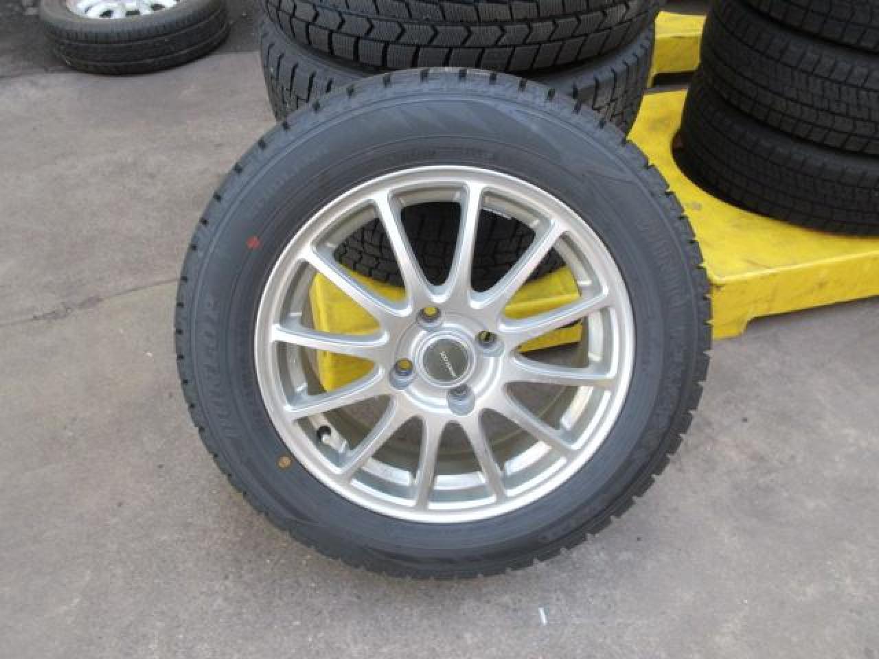 BRIDGESTONE ECO FORME CRS12 + DUNLOP WINTERMAXX WM02 (X10416) | カー用品 スタッドレスタイヤホイールセット 15インチ ...