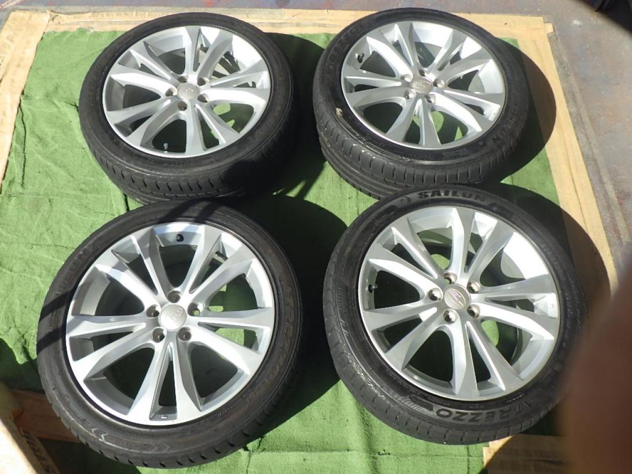 【スバル純正】インプレッサツイン5本スポーク+SILUN ATREZZO | カー用品 タイヤホイールセット 17インチタイヤホイールセットを ...