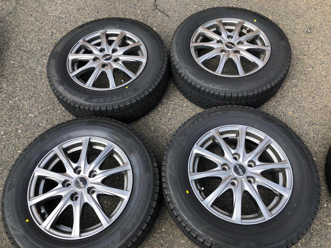 【MANARAY SPORT】 Euro Speed アルミホイール+【BRIDGESTONE】BLIZZAK VRX3 4本セット | カー ...