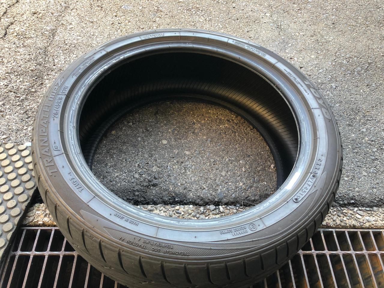 【TOYO】TRANPATH MPZ 1本 | カー用品 タイヤ 18インチタイヤを通販で購入する | 中古カー＆バイク用品の販売ならアップガレージ