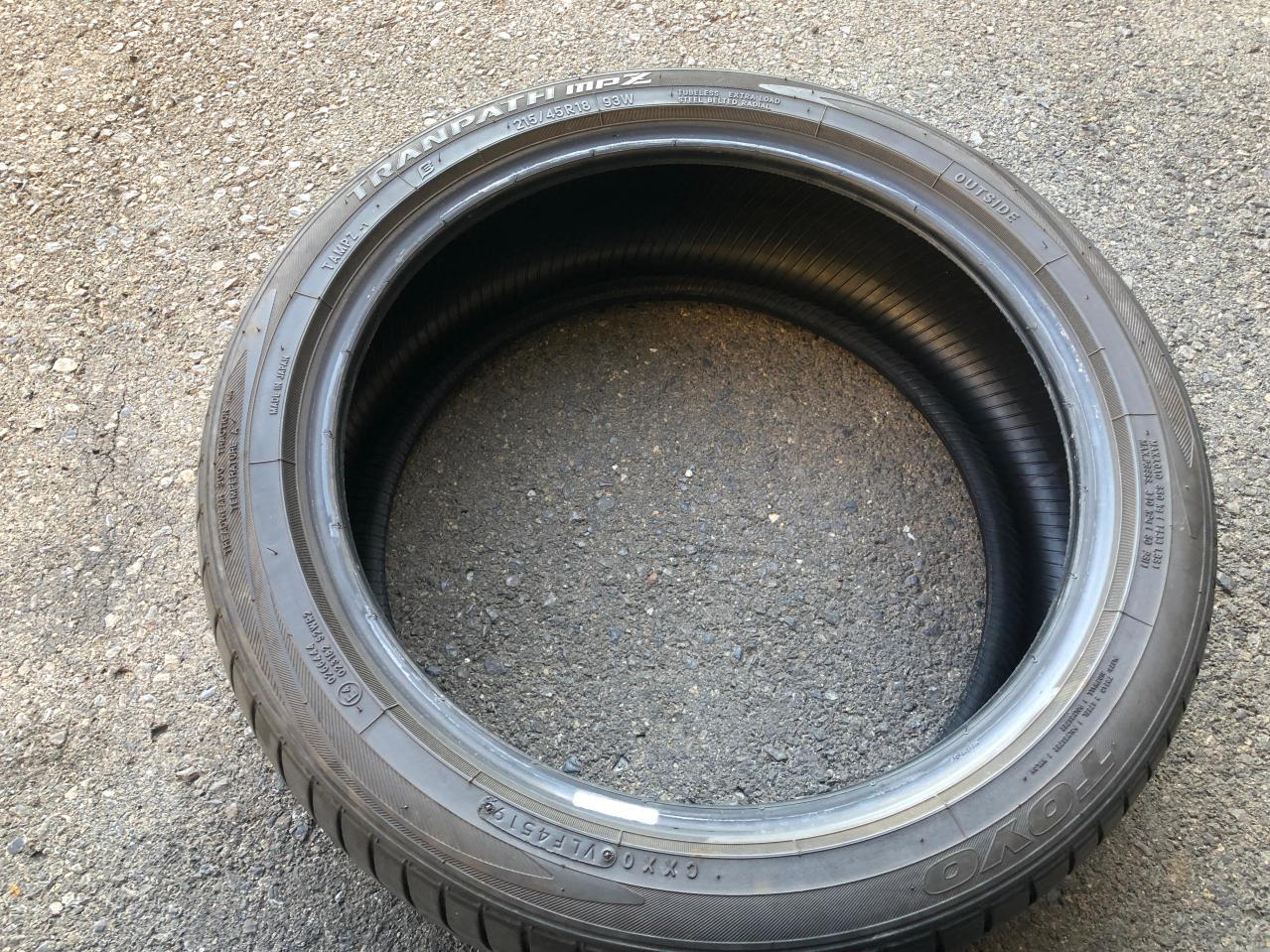 【TOYO】TRANPATH MPZ 1本 | カー用品 タイヤ 18インチタイヤを通販で購入する | 中古カー＆バイク用品の販売ならアップガレージ