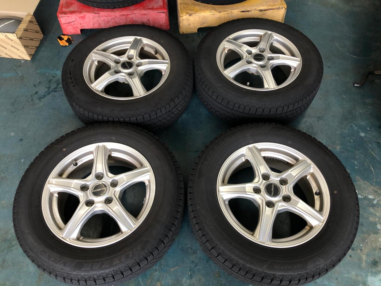 【BRIDGESTONE】BALMINUM アルミホイール+【BRIDGESTONE】BLIZZAK VRX3 4本セット | カー用品 ...