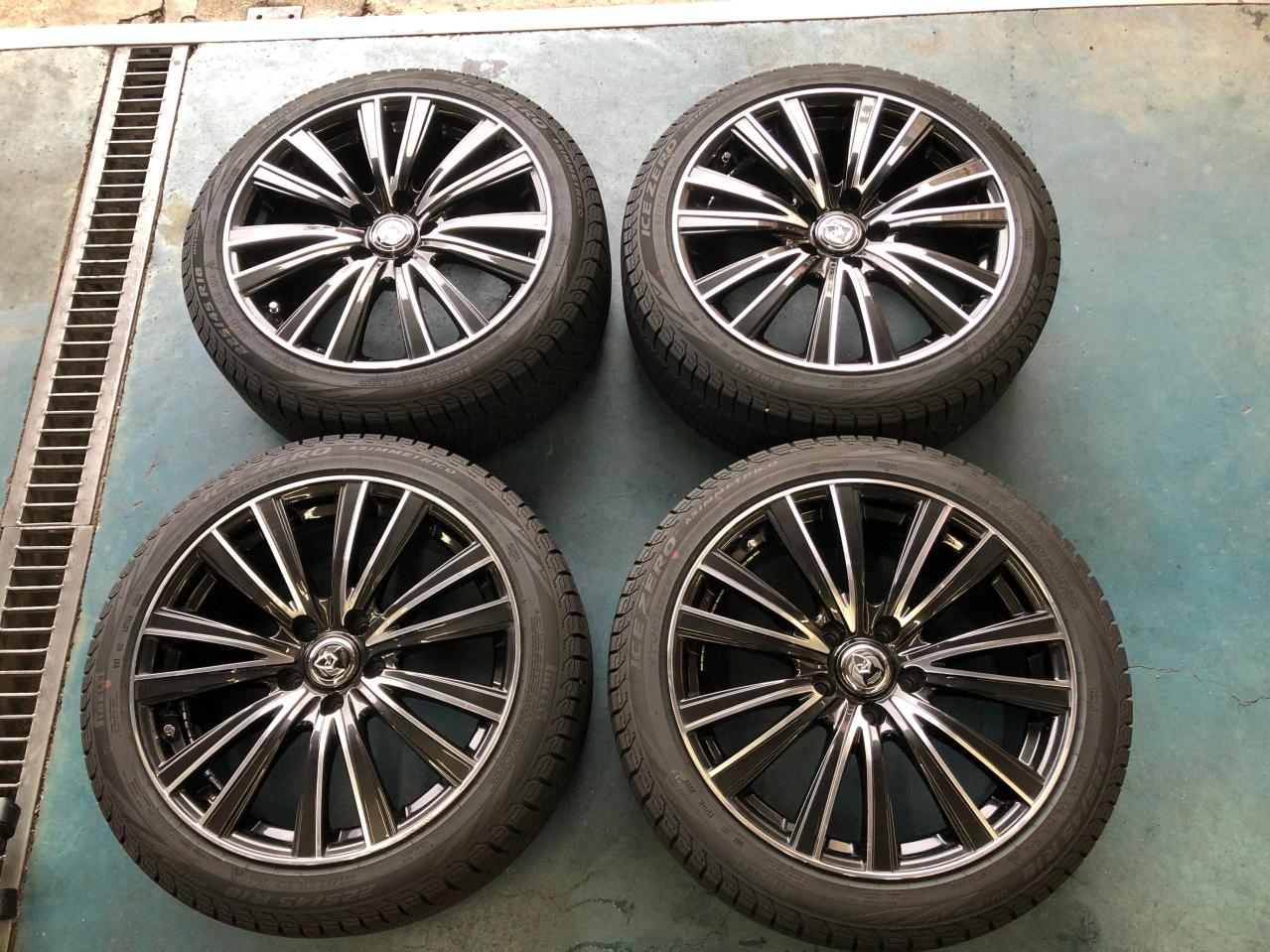 【weds】RIZLEY アルミホイール+【PIRELLI】ICE ZERO 4本セット | カー用品 スタッドレスタイヤホイールセット 18 ...