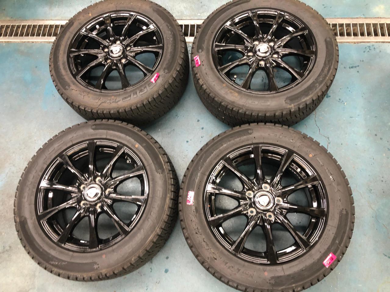 【BIG WAY】 ESTROSA アルミホイール+【GRIP MAX】 GRIP ICE Ⅱ 4本セット | カー用品 スタッドレスタイヤ ...